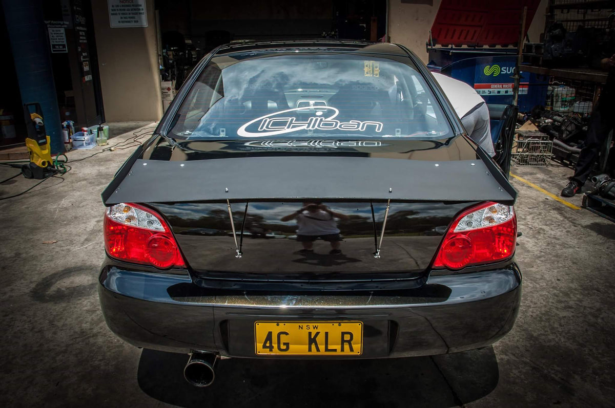 Subaru Rear Drag Wing 01-07 Sedan – E-Wing Aero Designs